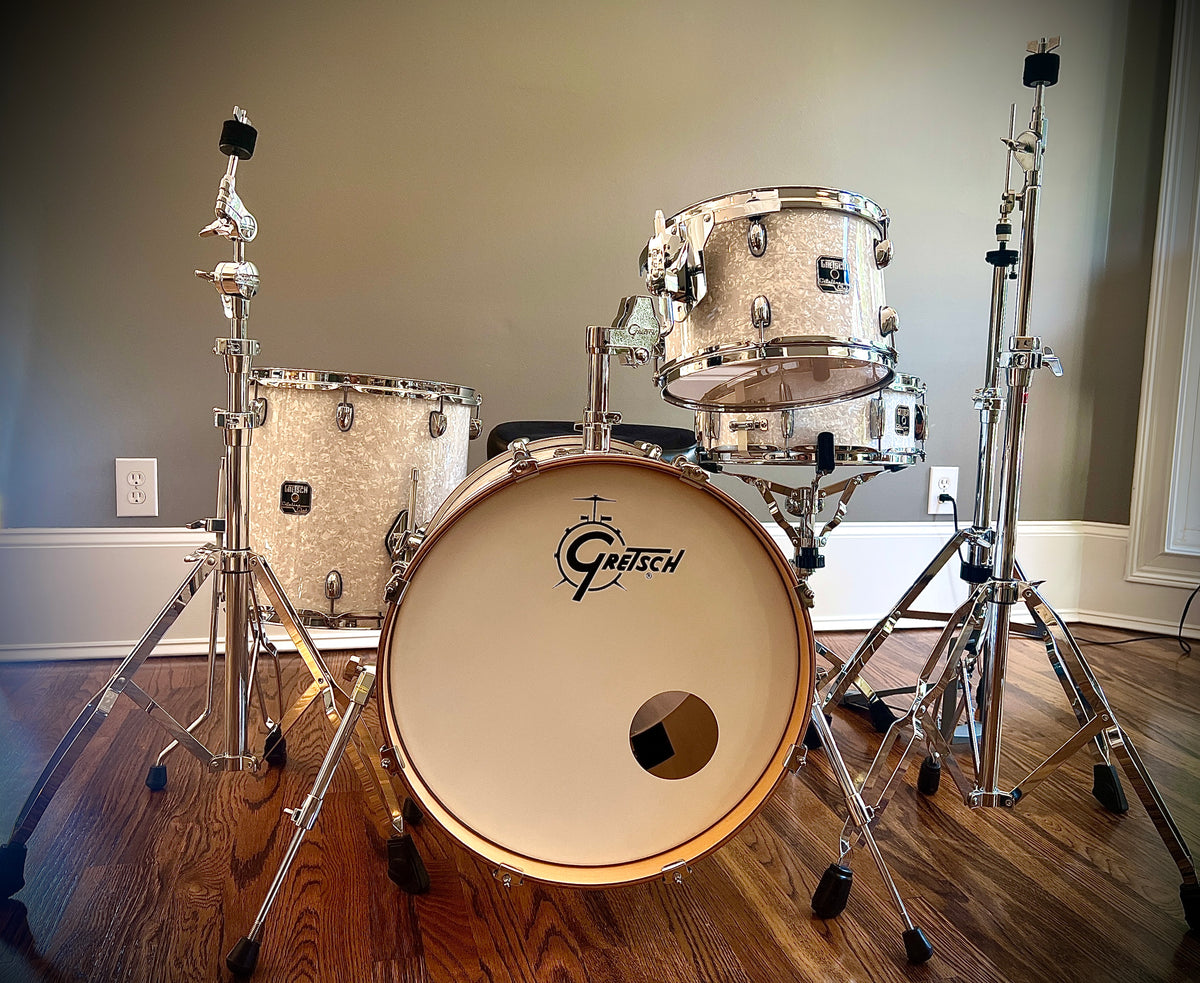 Gretsch Catalina Bop Kit 4pc Shell Pack with Snare Drum in White Marin ...