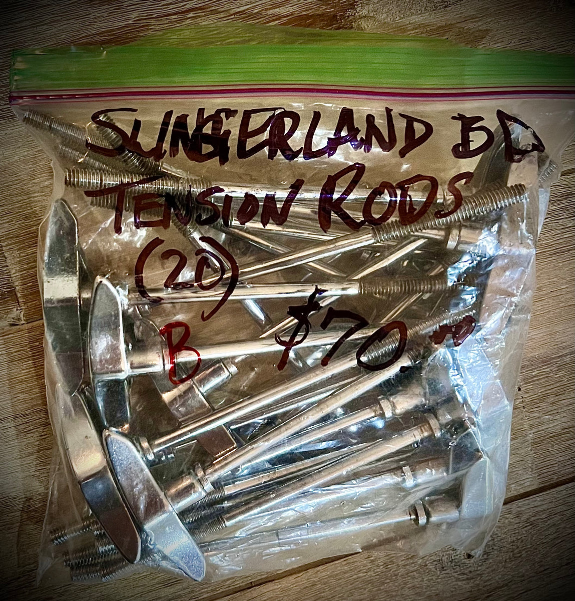 Slingerland Vintage (60’s-70’s) Bass Drum Tension Rods (Set of 20 ...